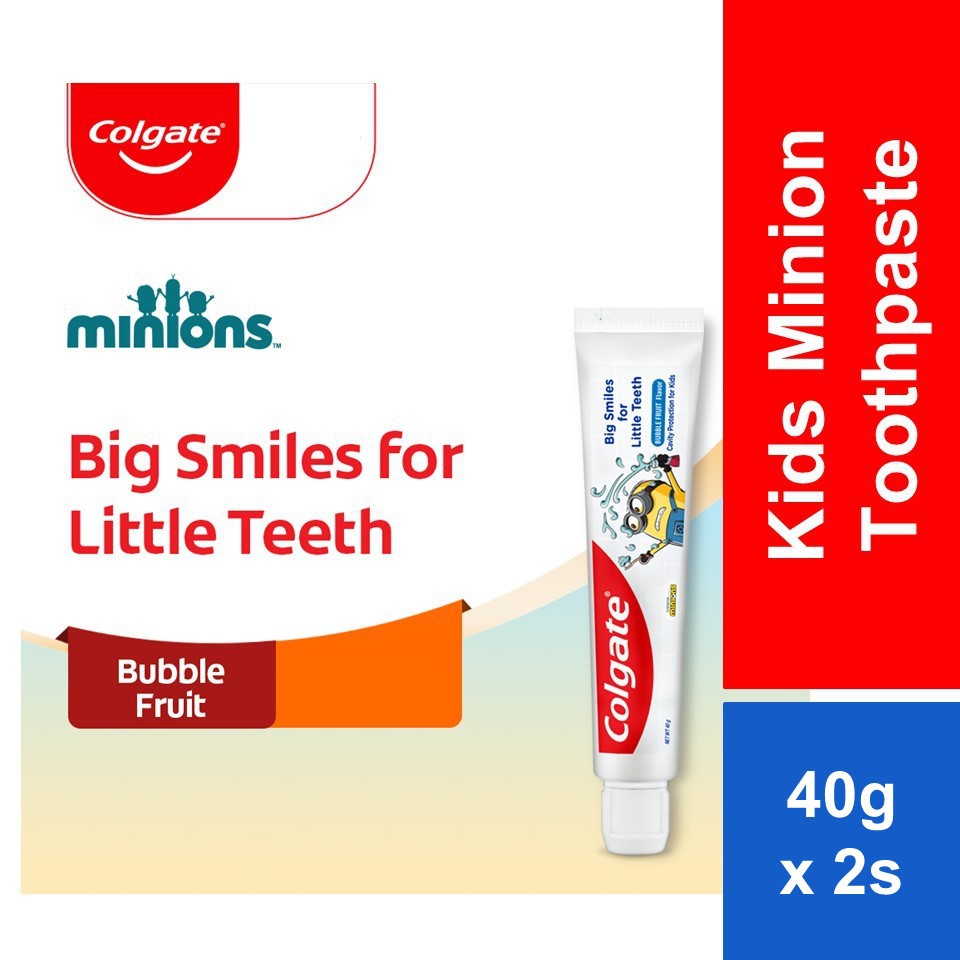 Colgate Kids Minion Toothpaste Twinpack 40g x 2s | Shopee Malaysia