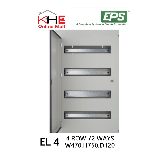 EPS-EL-4 (4 ROW 72 WAYS) METAL CLAD ENCLOSURES DB BOX | Shopee Malaysia