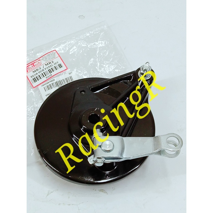 MODENAS MR2 MR3 REAR HUB PANEL + BRAKE SHOE FULL SET 7 PCS BLACK ...