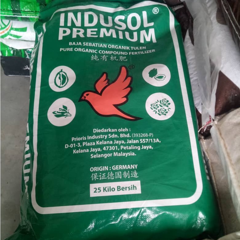 Indusol Premium Baja Organik (25Kg) - Baja Sebatian Organik Tulen Dari ...