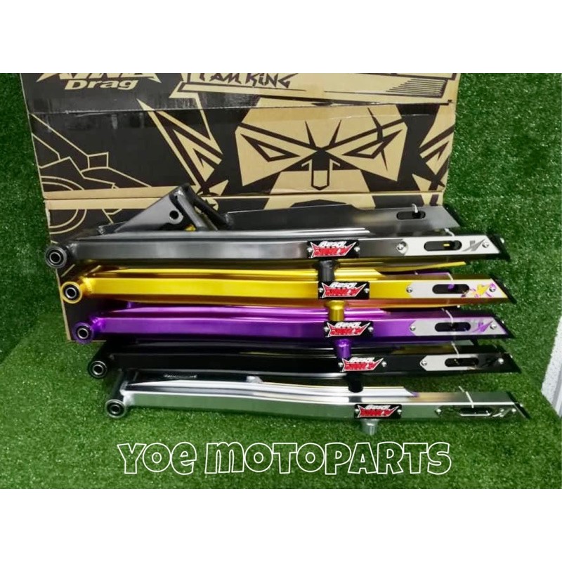 125zr alloy swing arm king drag dragster r + 2 inch tak siap arm bush ...