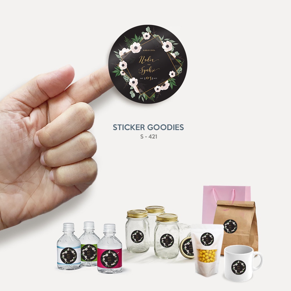5cm Sticker Kahwin 100pcs / Wedding Sticker / Label Sticker / Doorgift ...