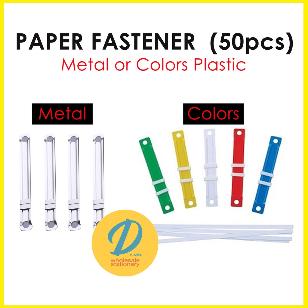 50pcs Paper Fasteners / Fastener A4 Paper / Paper Clip / Document ...