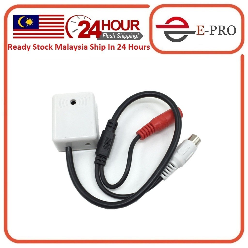 Microphone CCTV Audio Pickup Sound Monitoring Device For CCTV Camera ...