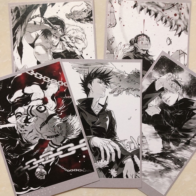 【INSTOCK】Jujutsu Kaisen Gojo Geto Sukuna Megumi Touji Doujin Postcard ...