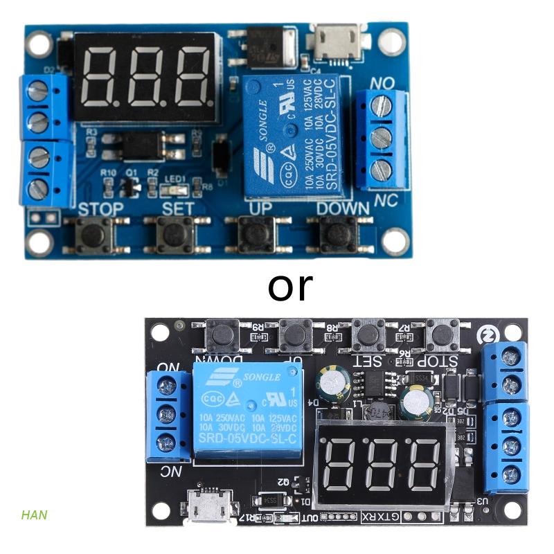 HAN 6-30V Relay Module Switch Trigger Time Delay Circuit Timer Cycle Adjustable | Shopee Malaysia