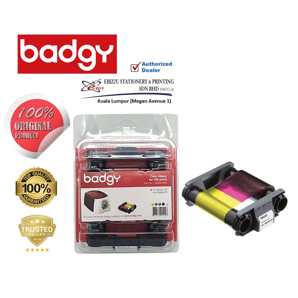 Badgy Color ribbon for 100 prints Badgy100 & Badgy200 | Shopee Malaysia