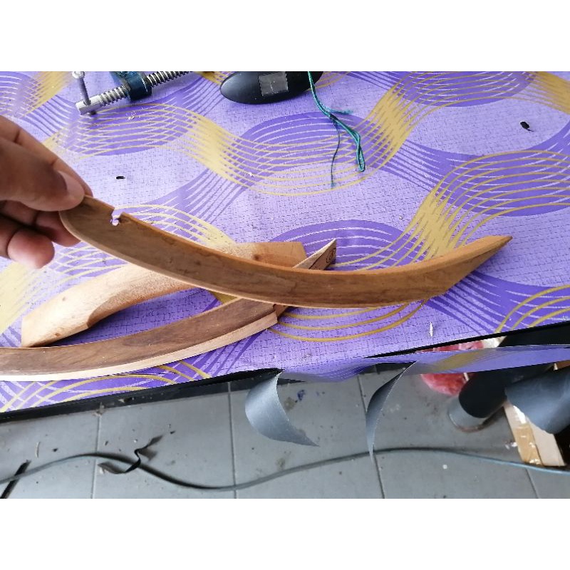 Siyah dan pemegang kayu BUSUR PANAH TRAD | Shopee Malaysia