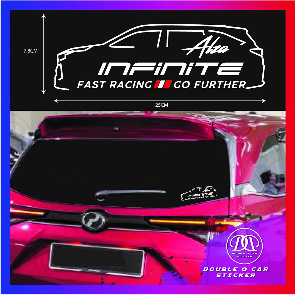 [Ready Stock]Perodua new alza line shape car sticker KI00558 | Shopee ...