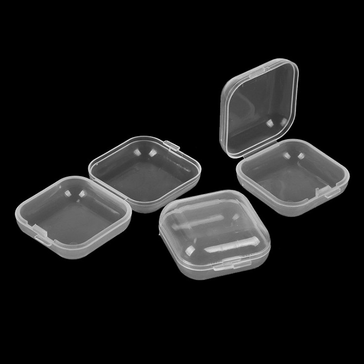 MKR Mini Clear Plastic Small Box Container Storage ( 3.5cm x 3.5cm ...