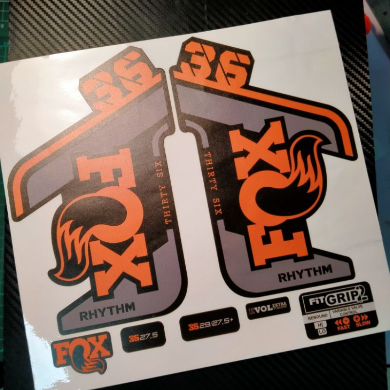 fox 36 rhythm 2021 mtb fork decal sticker | Shopee Malaysia