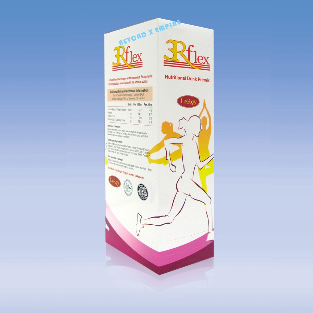 Leroy 3R Flex | Nutritional Drink Premix | Joint Pain Relieve | 利来骨宝 | 骨宝 | 30 Sachets | 30 包装 ...