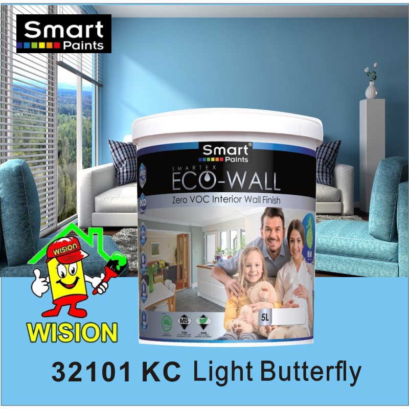 18 LITER Smart Paints SMARTEX ECO-WALL / INTERIOR PAINT / Cat Rumah Dalam | Shopee Malaysia