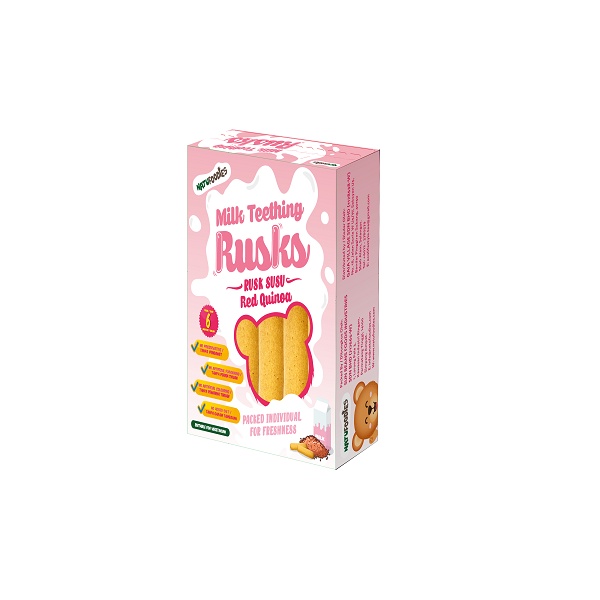 [EXP SEP 23NATUFOODIES Organic Rice Puff/ Milk Teething Rusks / Rice ...