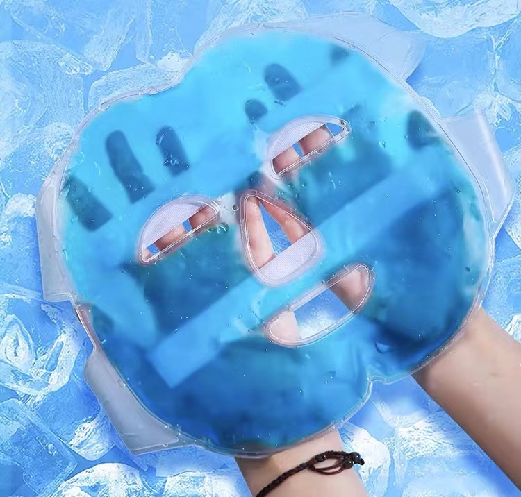Reusable Ice Face Mask, Hot Cold Therapy Cold Gel Mask Fatigue Relief ...