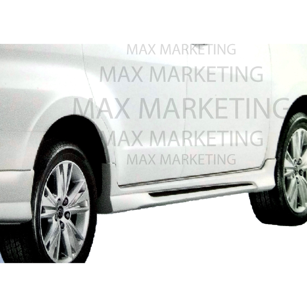 ABS270 TOYOTA INNOVA 2017 SIDE SKIRT (THAI OE) ABS SKIRT LIP BODYKIT ...
