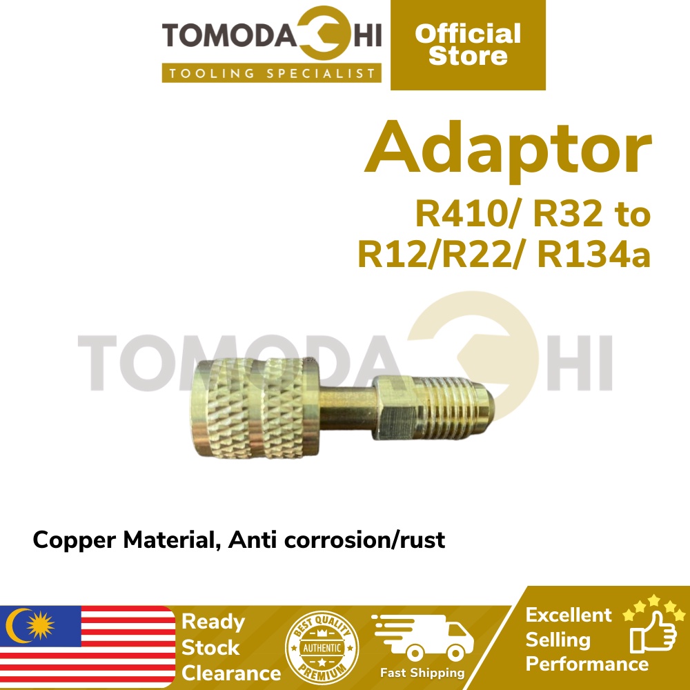 TOMODACHI Car Aircond Fitting Adaptor, R410/ R32 to R12/R22/ R134a | Ready Stock Malaysia | Fast ...