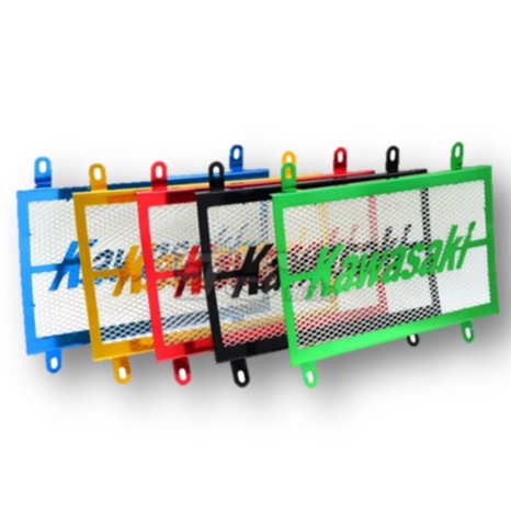 NINJA 250 Z250 KAWASAKI RADIATOR COVER COOLANT RADIATOR GUARD ALLOY ...