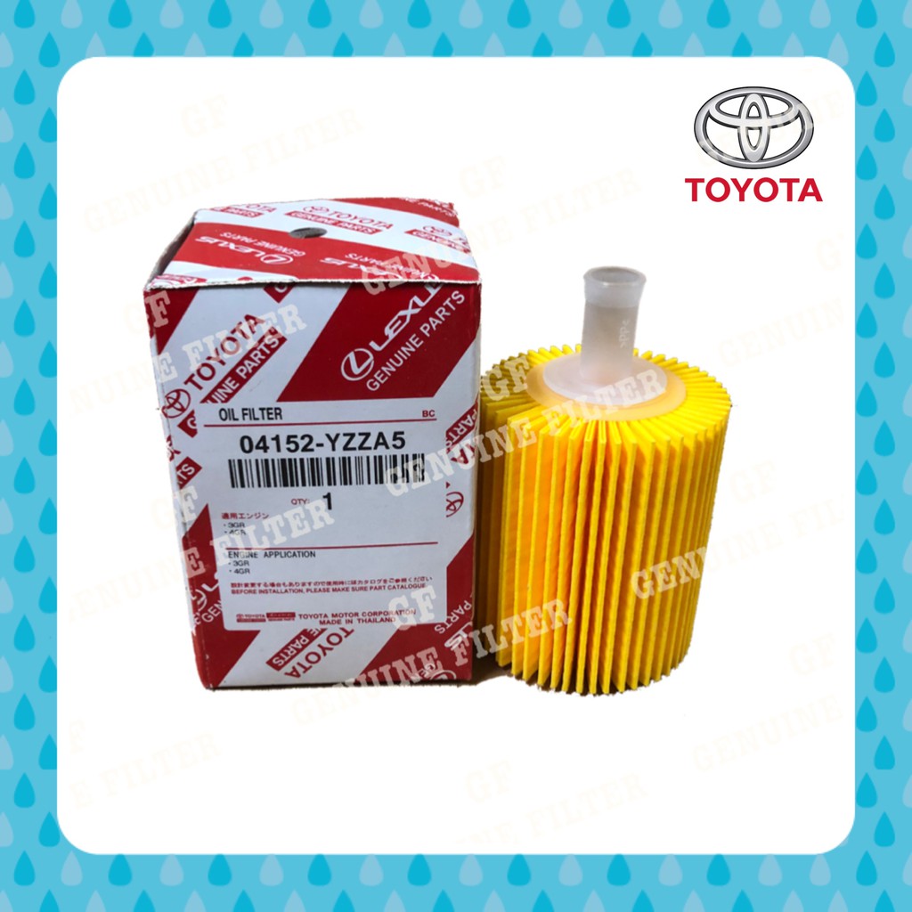 TOYOTA OIL FILTER ELEMENT FOR PRADO 2.7 MARK X FJ CRUISER LEXUS IS250 GS250 # 04152-YZZA5 04152 ...