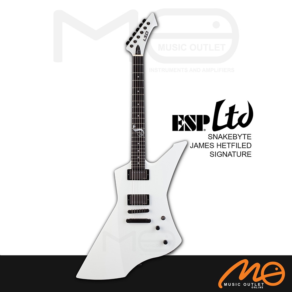 ESP LTD SNAKEBYTE JAMES HETFILED SIGNATURE ELECTRIC GUITAR (SNOW WHITE ...