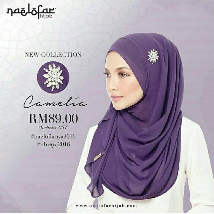 🔥 Naelofar Hijab : Camelia (Instant) | Shopee Malaysia