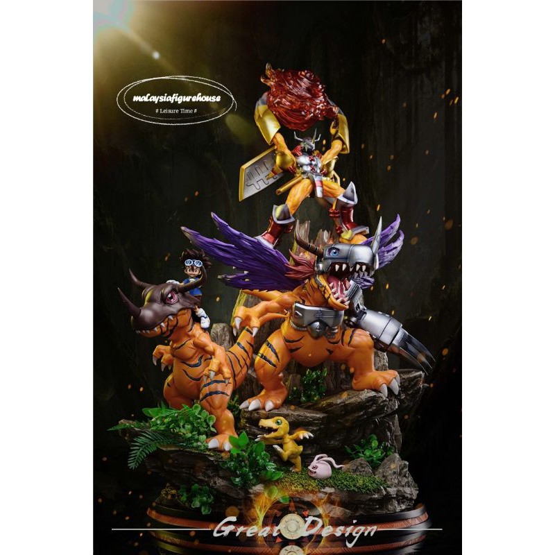 🔥PRE ORDER🔥 DIGIMON EVOLUTION OF GREYMON CUSTOM MAKE GK RECAST RESIN ...