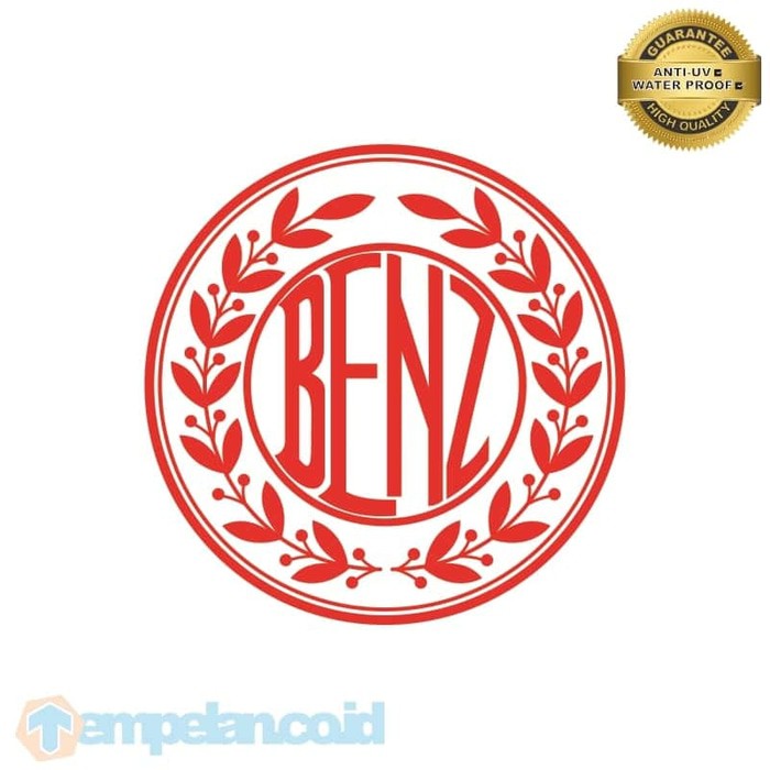 MERAH Red MERCEDES BENZ LOGO Sticker III Paste Inside & Out | Shopee ...