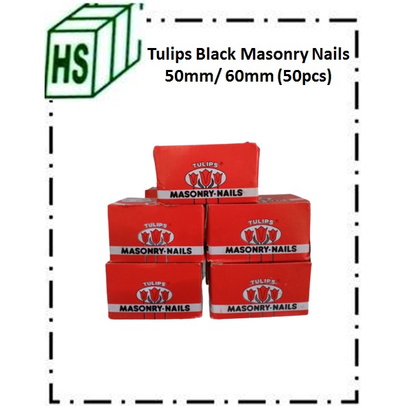 Tulips Masonry Nail Steel Cement Concrete Nail Paku Konkrit Paku ...