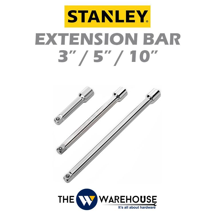 Stanley 1/2 inch Drive Extension Bar 3" 88-930 STMT88930-8B / 5" 86-407 ...
