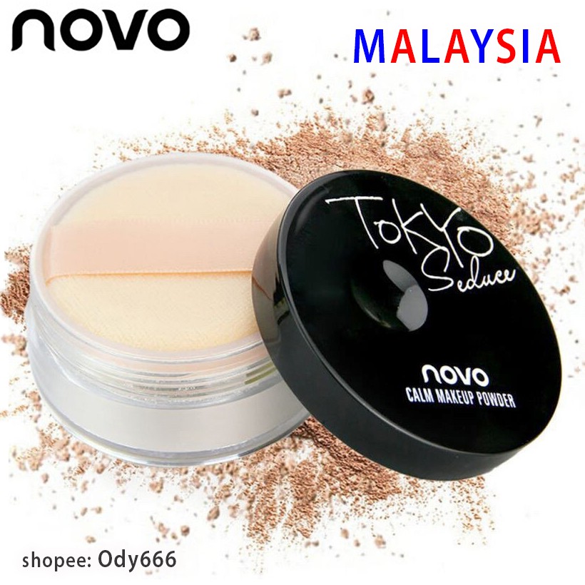 Ready Stock 🇲🇾 NOVO Smooth Loose Powder Makeup Finishing Waterproof Oil ...