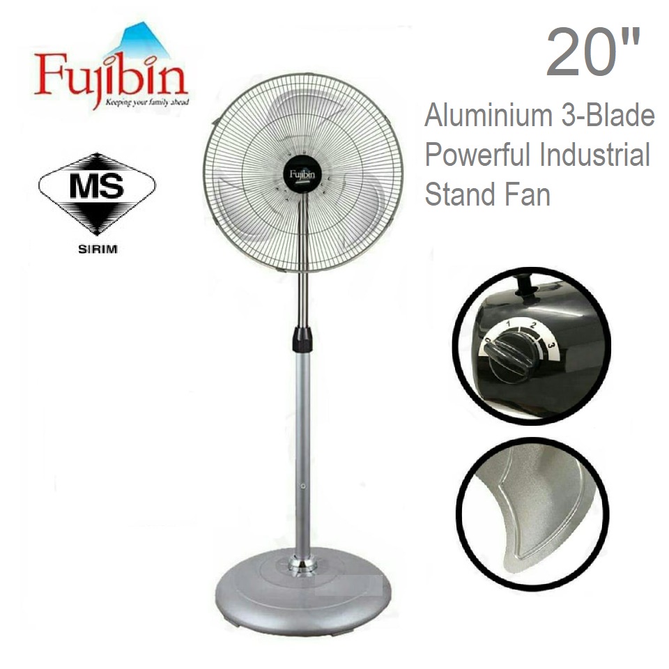 Fujibin 20" Powerful Industrial Stand Fan FBS-20 (3 Blade) | Shopee ...