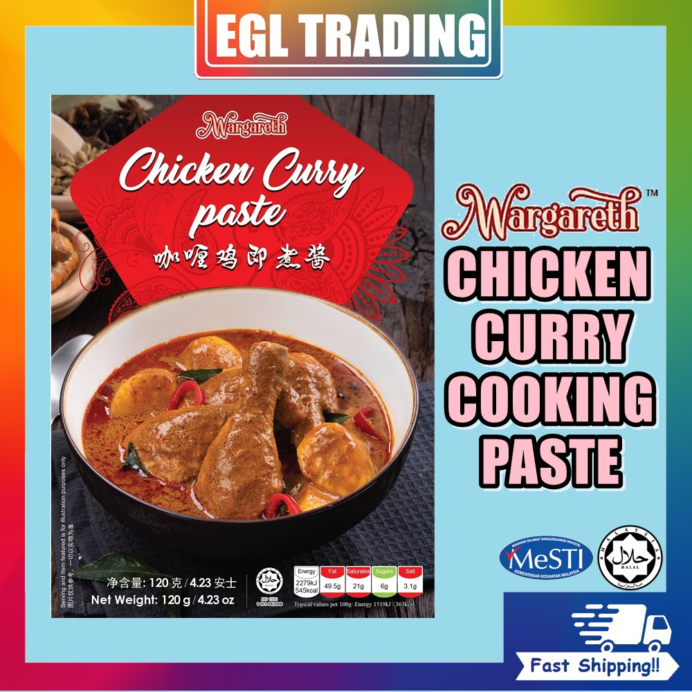 🇲🇾READY STOCK🇲🇾WARGARETH🔥Chicken Curry Paste🔥Pes Masakan Kari Ayam🔥Instant Cooking Paste🔥咖喱鸡即煮酱🔥 ...