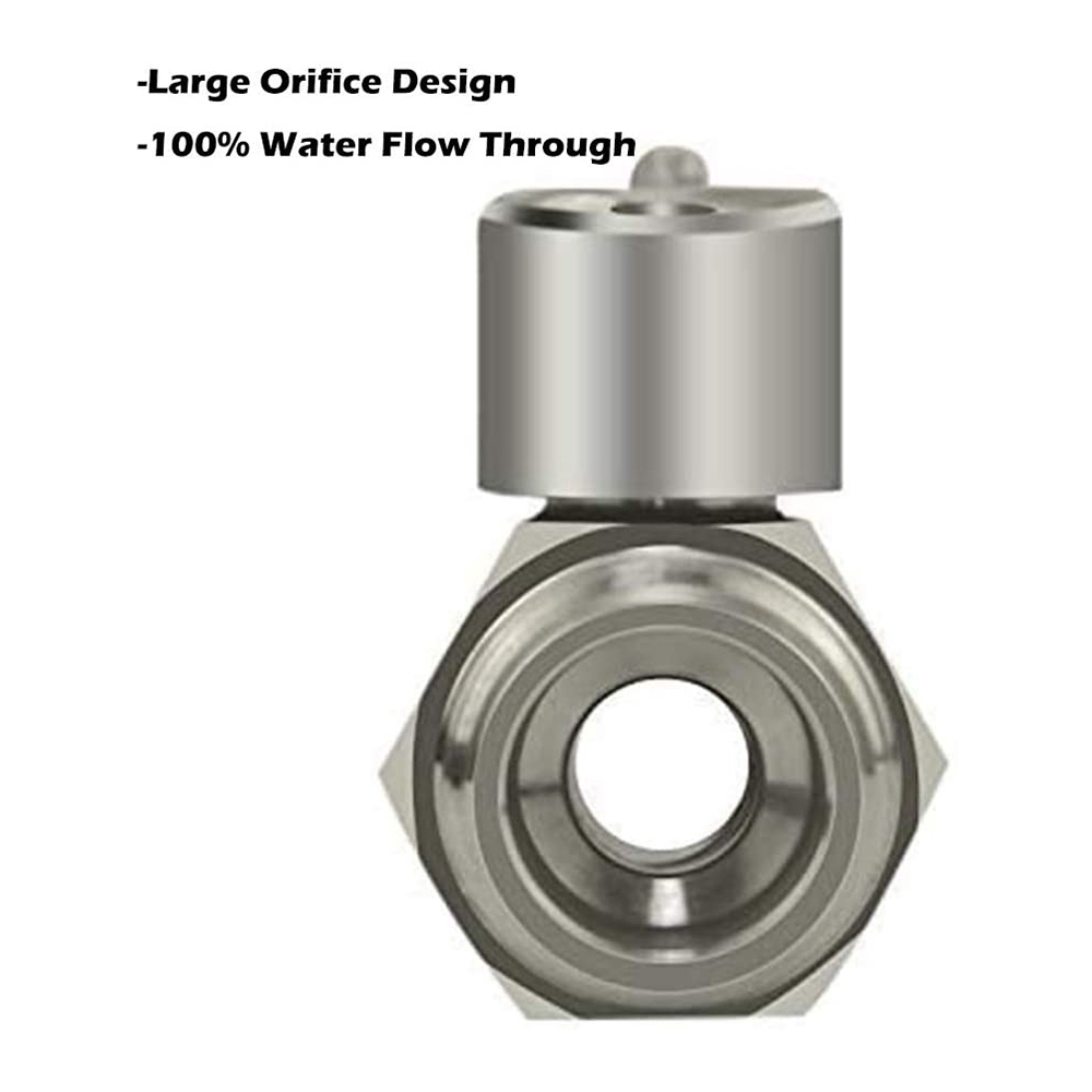 304 Stainless Steel Mini Ball Valve(1/2 Inch Female x Male) NPT Thread ...