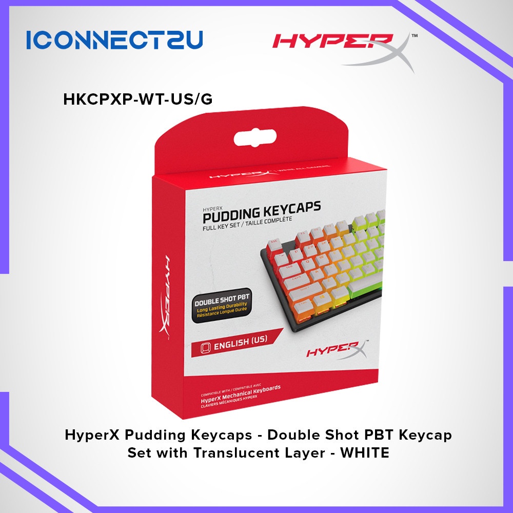 HyperX Pudding Keycaps - Full 104 Key Set HKCPXP-WT-US/G | Shopee Malaysia