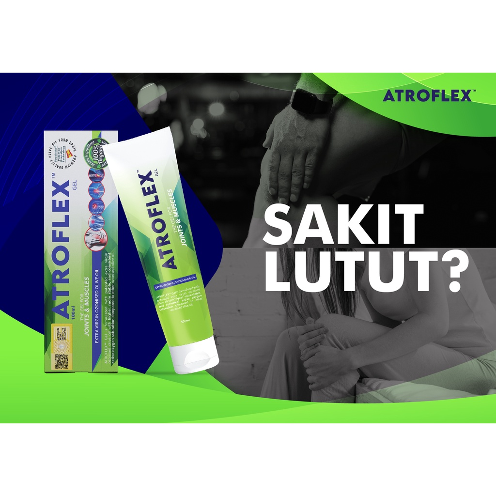 Atroflex Gel Extra Virgin Ozonated Olive Oil Knee Joints Muscle Pain ...