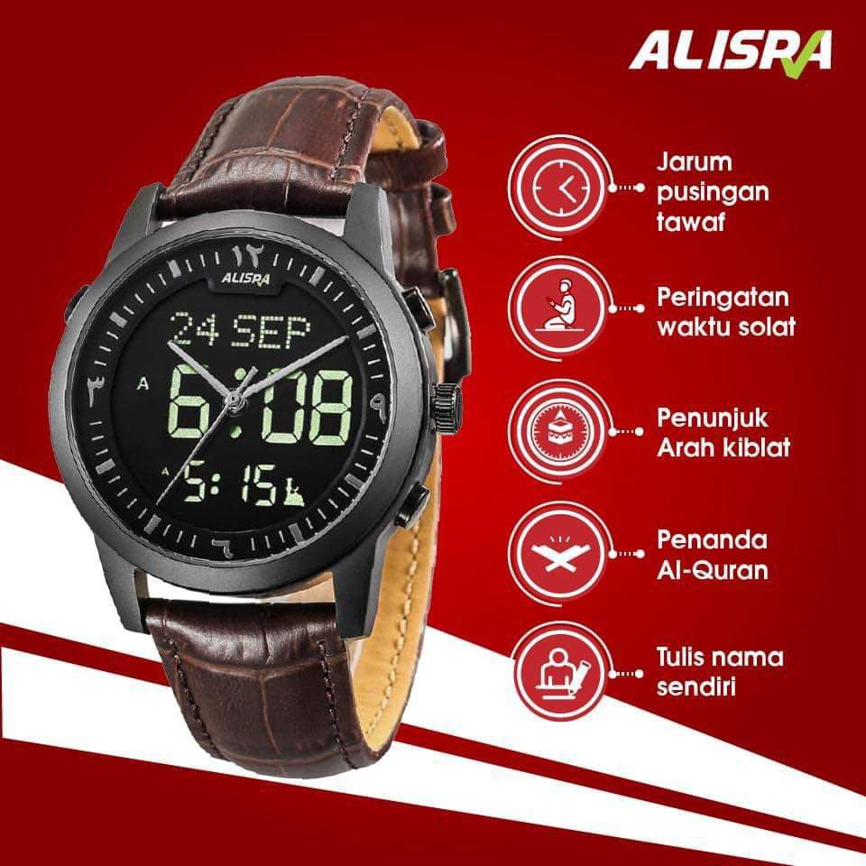 JAM TAWAF AZAN KIBLAT 2 (TAK 2)L Anti Clockwise Digital Watch 𝗔𝗿𝗮𝗯𝗶𝗰 ...
