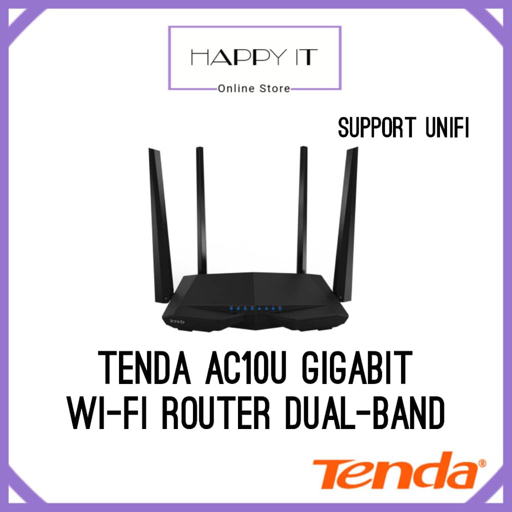 Tenda AC10U AC1200 Smart Dual-Band Gigabit WiFi Router | Shopee Malaysia