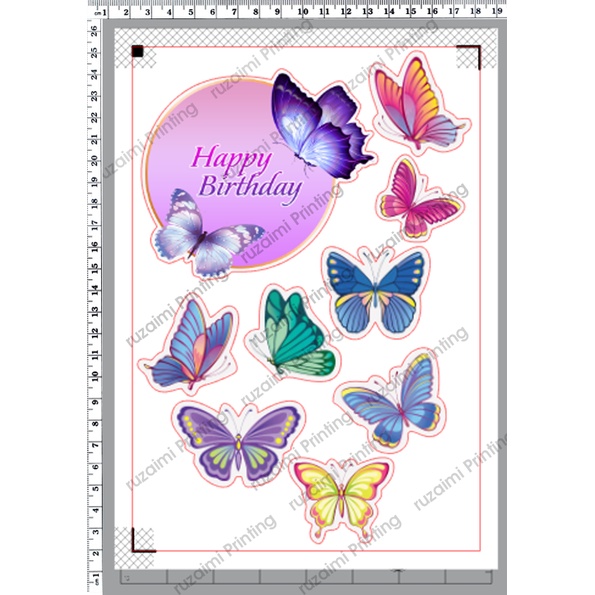 Butterfly Cake Topper 001 | Shopee Malaysia