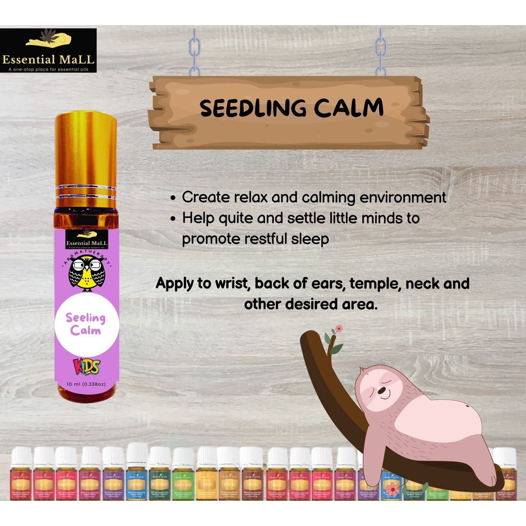 Seedlings Calm KidSafe Essential Oil Roll On Pre Dilute Roll On Damai ...