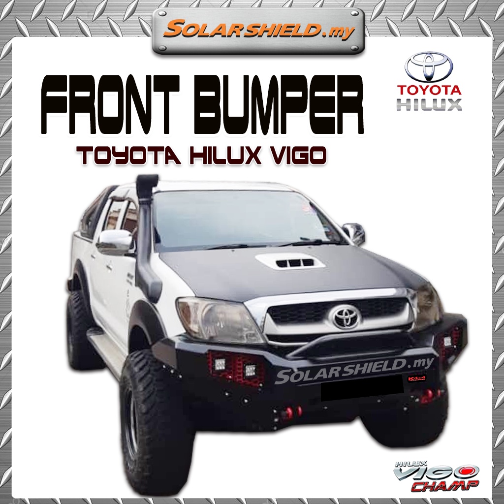 Toyota Hilux Vigo 2005 & Vigo 2012 Front Bull Bar Bumper With Led Lamp ...