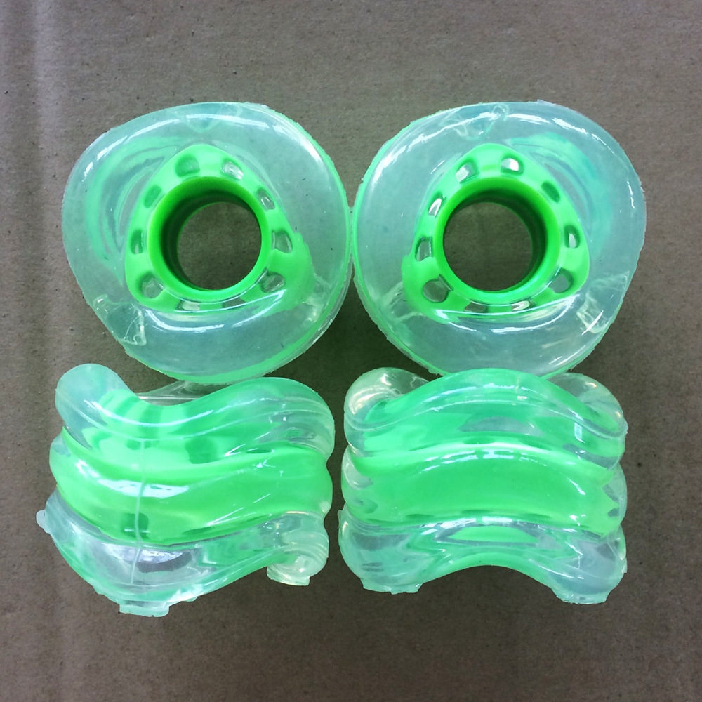 60x45mm irregular wheel hardness 85A skateboard PU wheel snake wheel ...