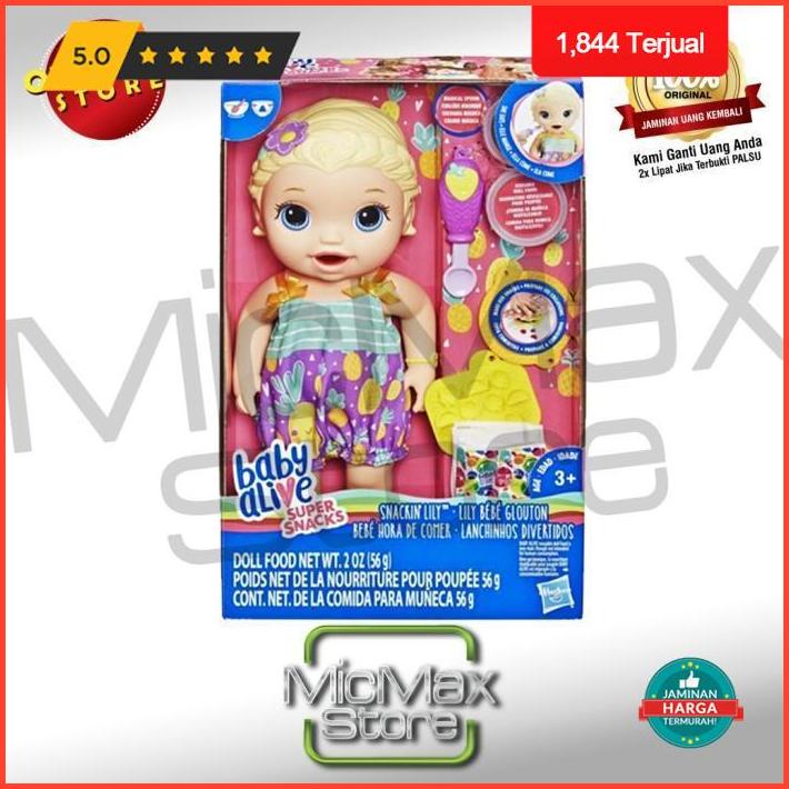 3.3 Baby Alive Super Snacks Lily Doll Food Original Original Toys | Shopee Malaysia