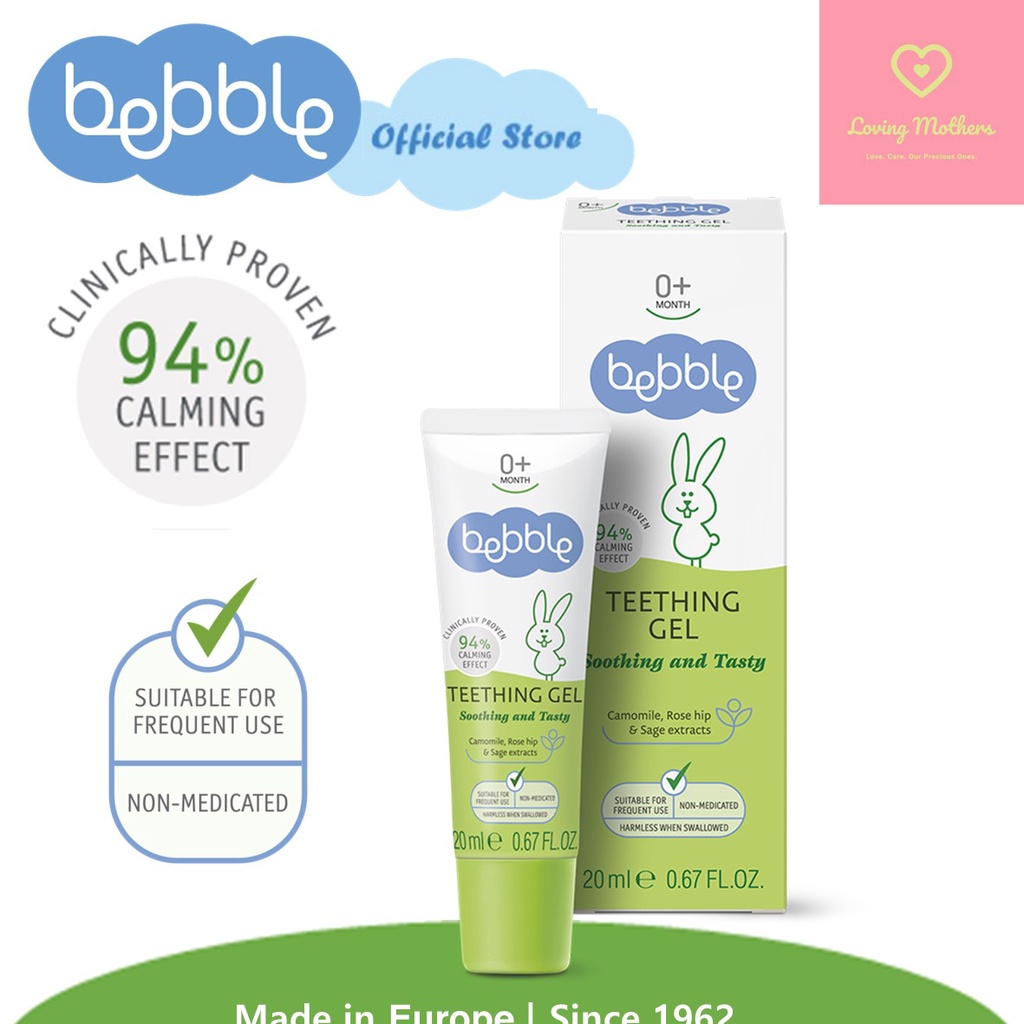 Bebble Teething Gel (20g) - Herbal Ubat Gusi Bayi Tumbuh Gigi HFMD ...