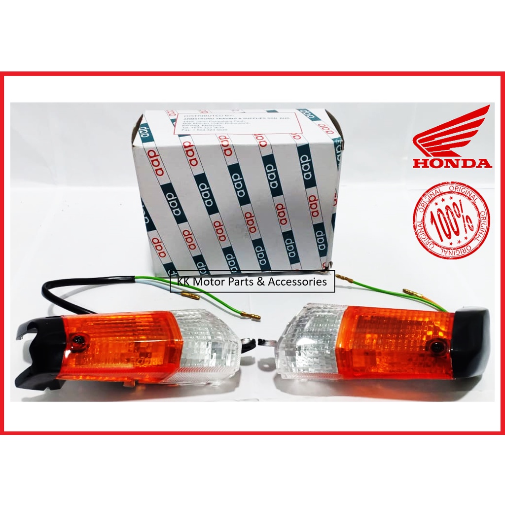 [100% ORIGINAL AAP !!!] HONDA EX5 FRONT SIGNAL SET / FRONT SIGNAL LENS ...