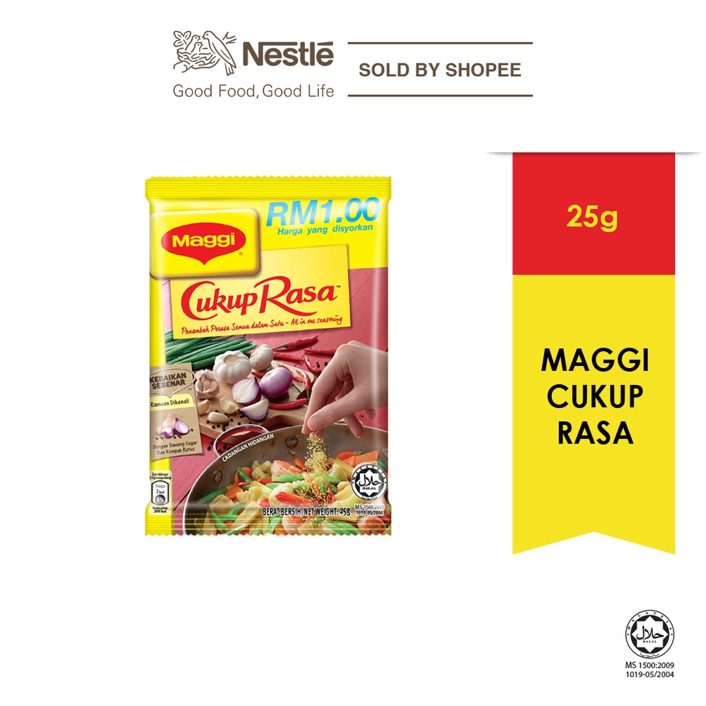 MAGGI Cukup Rasa All-in-One Seasoning 25g (Halal) | Shopee Malaysia