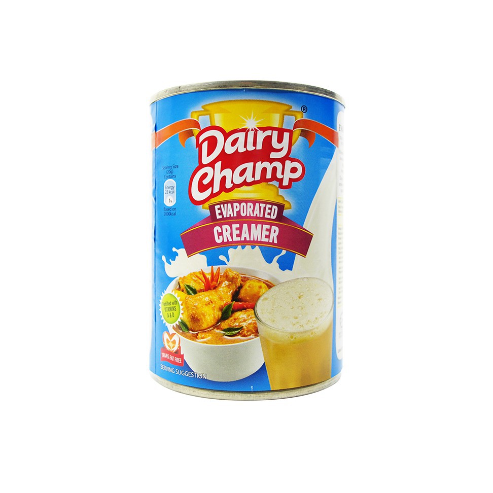 DAIRY CHAMP {Evaporated Creamer / Susu Cair} 390G | Shopee Malaysia