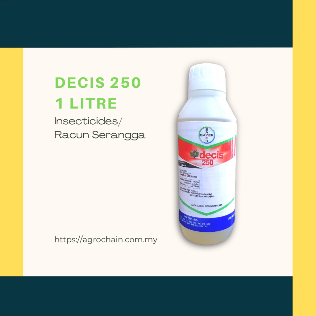 BAYER - DECIS 250 - 1L (RACUN SERANGGA/杀虫剂/INSECTICIDE) | Shopee Malaysia