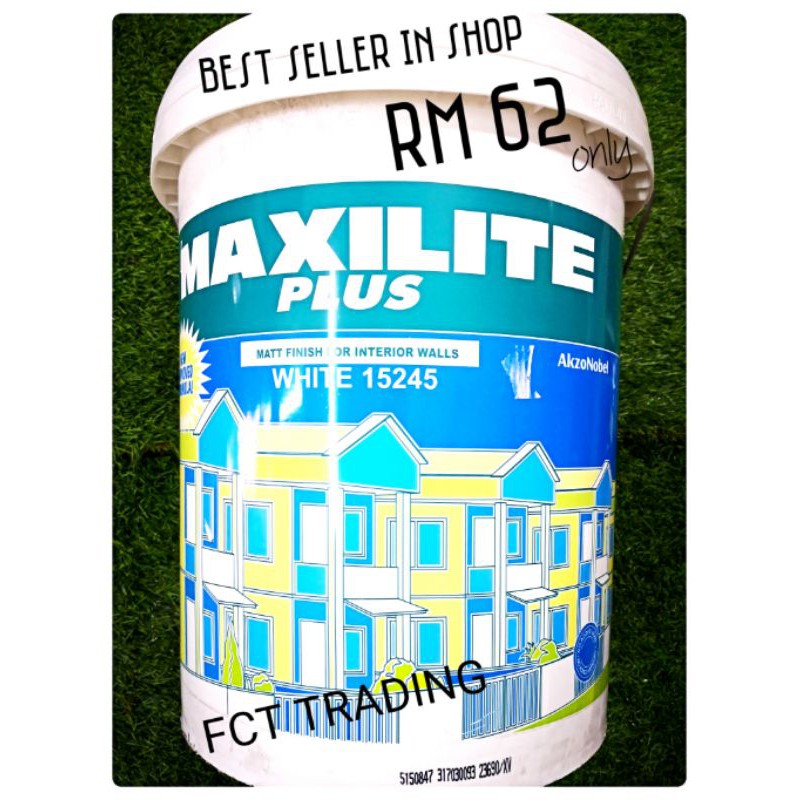 DULUX MAXILITE PLUS WHITE 15245 18LITER | Shopee Malaysia