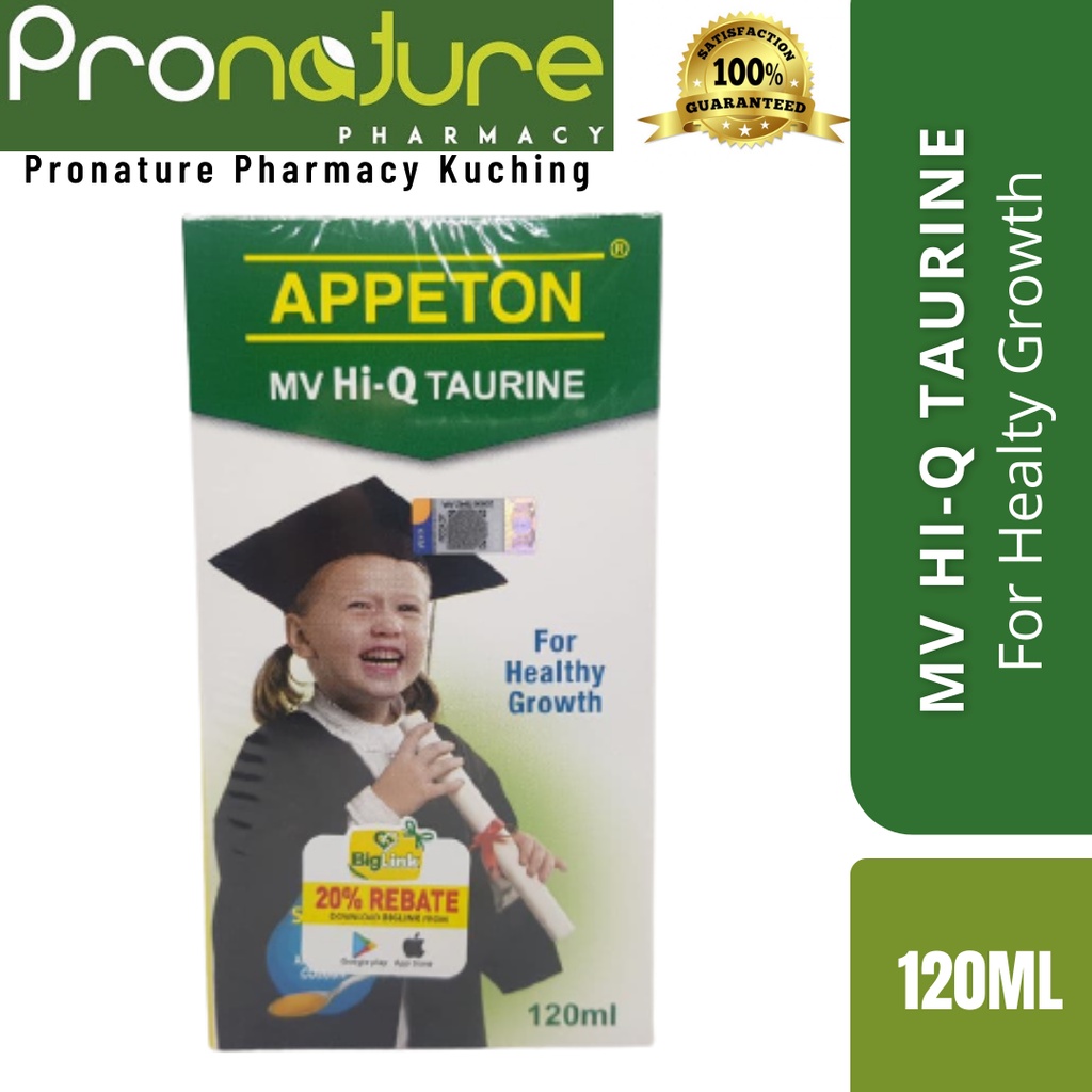 APPETON MULTIVITAMIN HI-Q TAURINE SYRUP 120ML | Shopee Malaysia