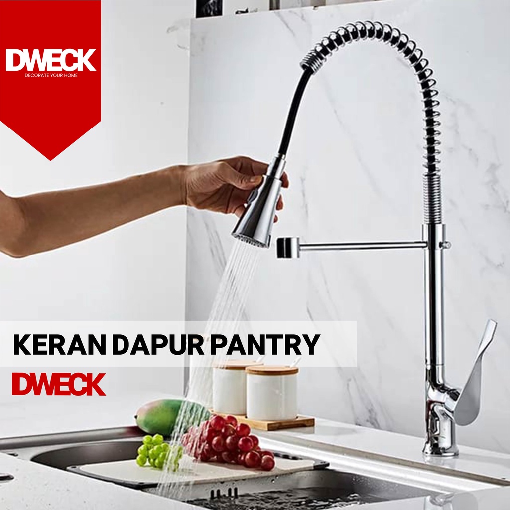ORIGINAL Brass Hot Cold Pantry Pull Out Kitchen Sink Faucet | Shopee ...